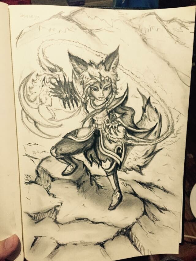 ArtStation - Fox boy Character traditional illustration sketch (old)