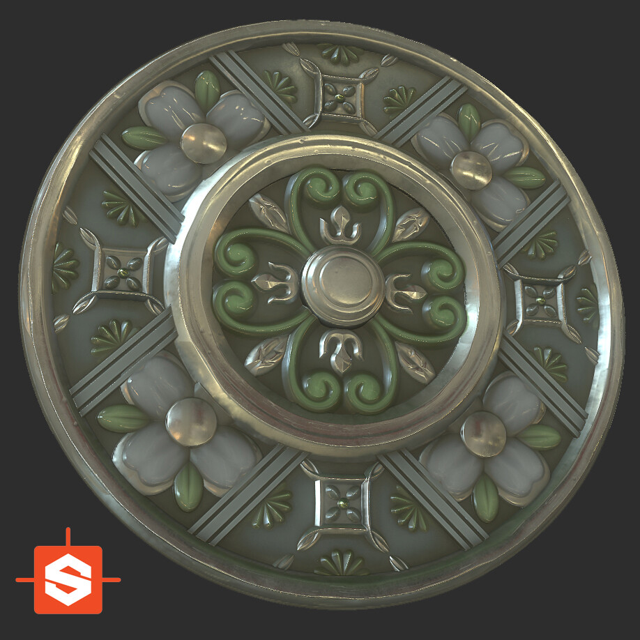 ArtStation - Substance Designer Graph:A Silver Decoration