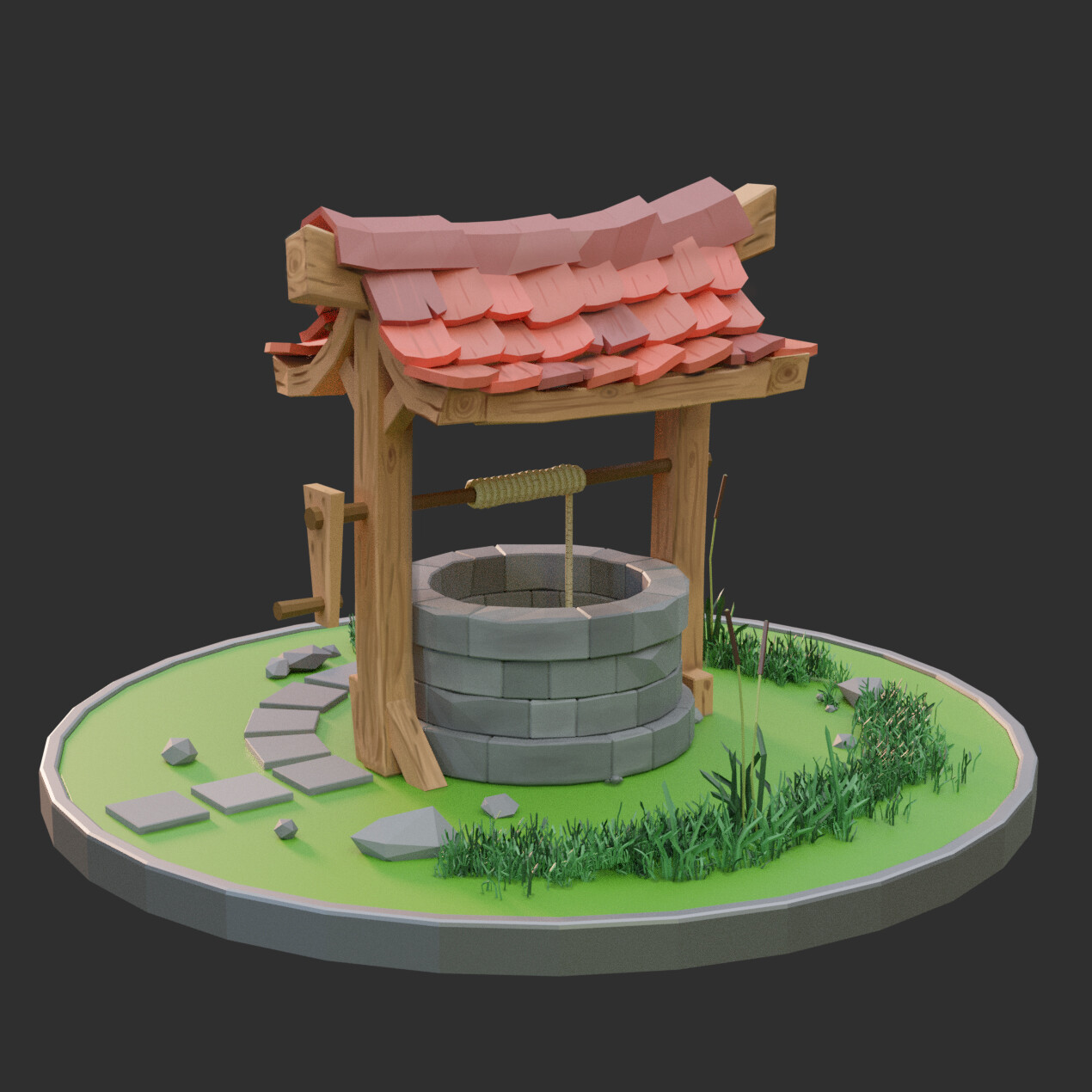 ArtStation - Stylized Well
