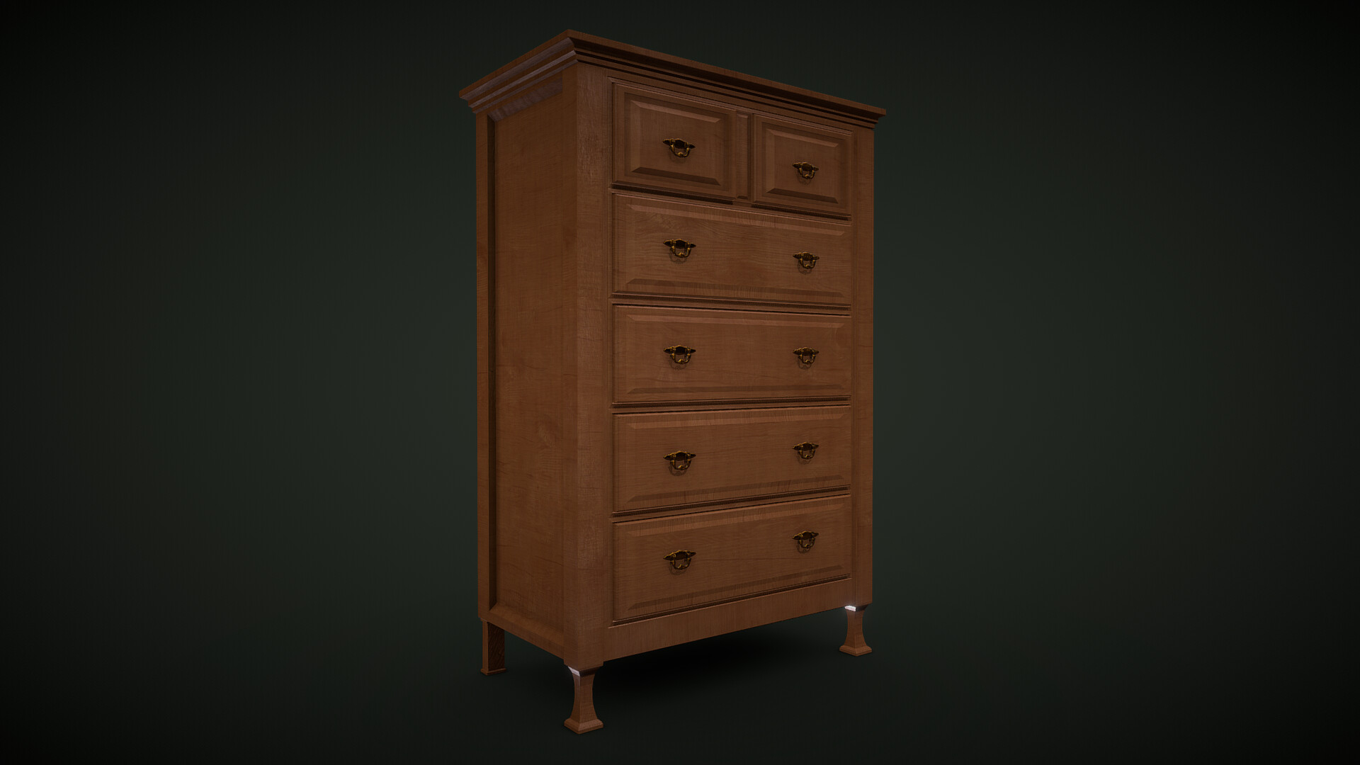 ArtStation - Antique Drawer cabinet
