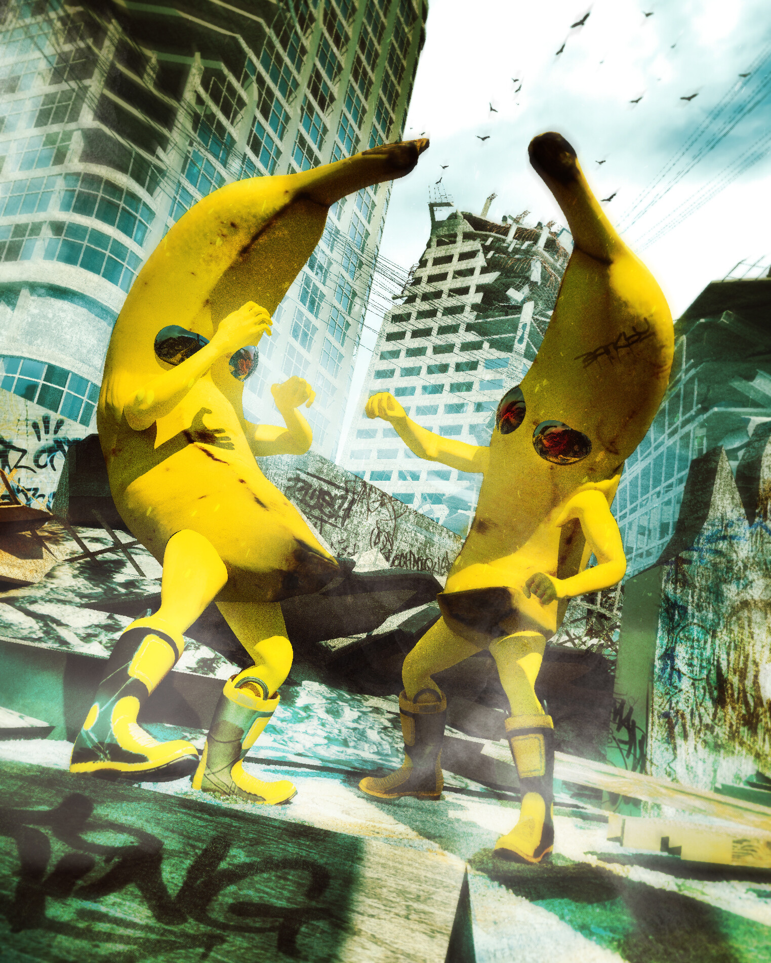 ArtStation - E_17_Banana Fighters