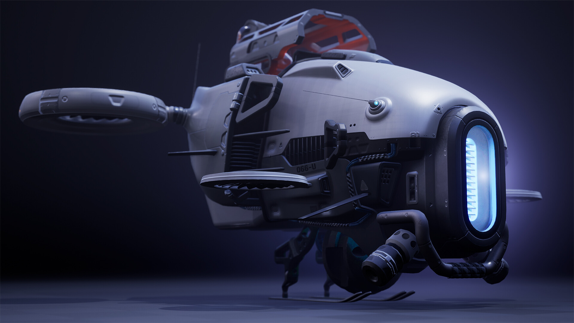 DSPAZIO - Sci-fi Aircraft (Unreal Engine Game Ready Asset)