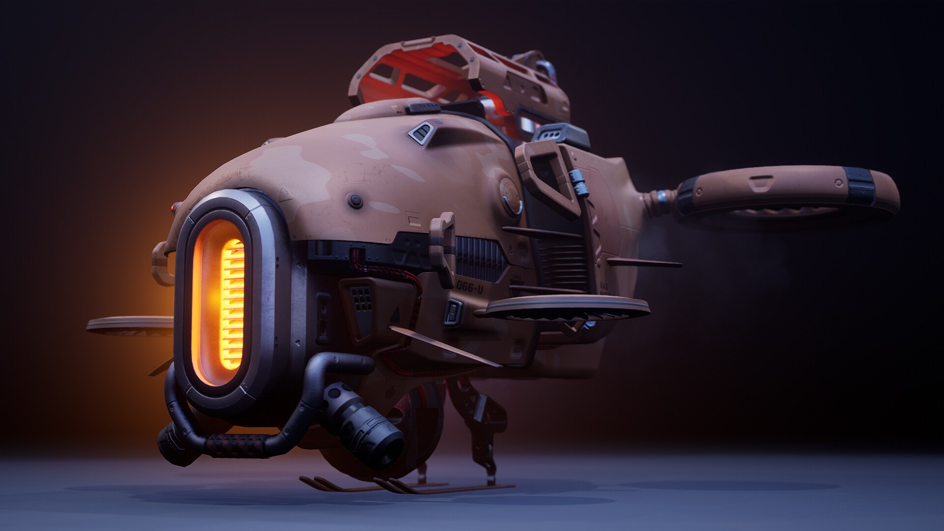 DSPAZIO - Sci-fi Aircraft (Unreal Engine Game Ready Asset)