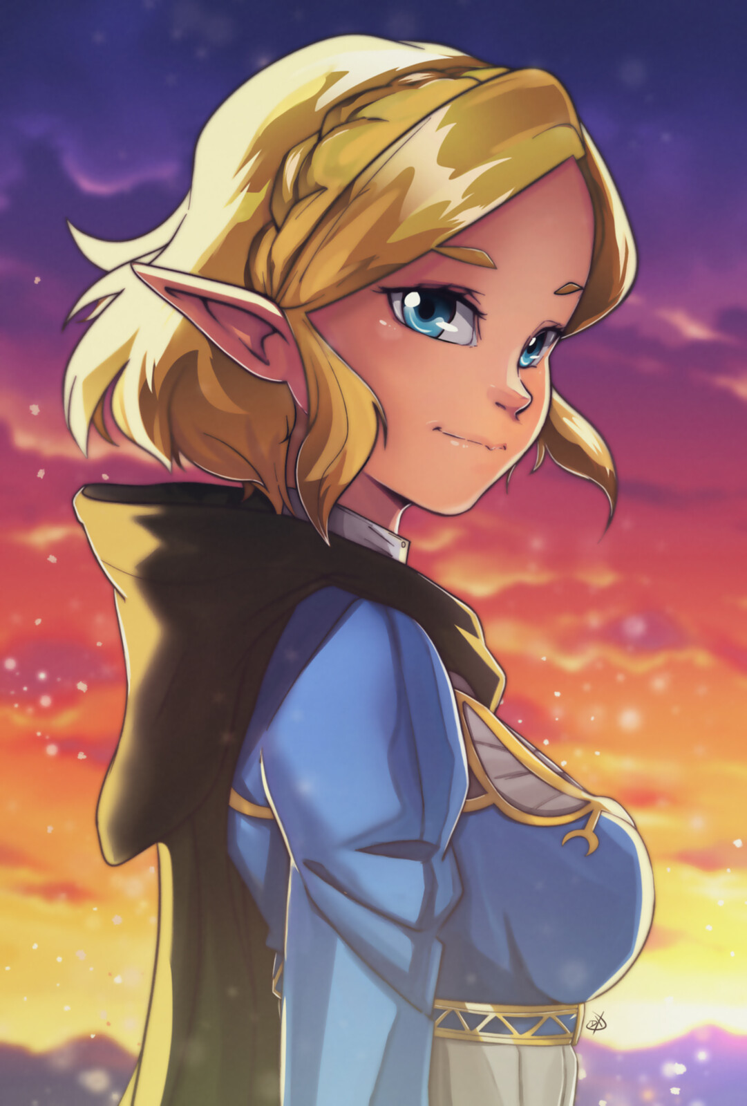 Delux Drawings - Zelda Portrait
