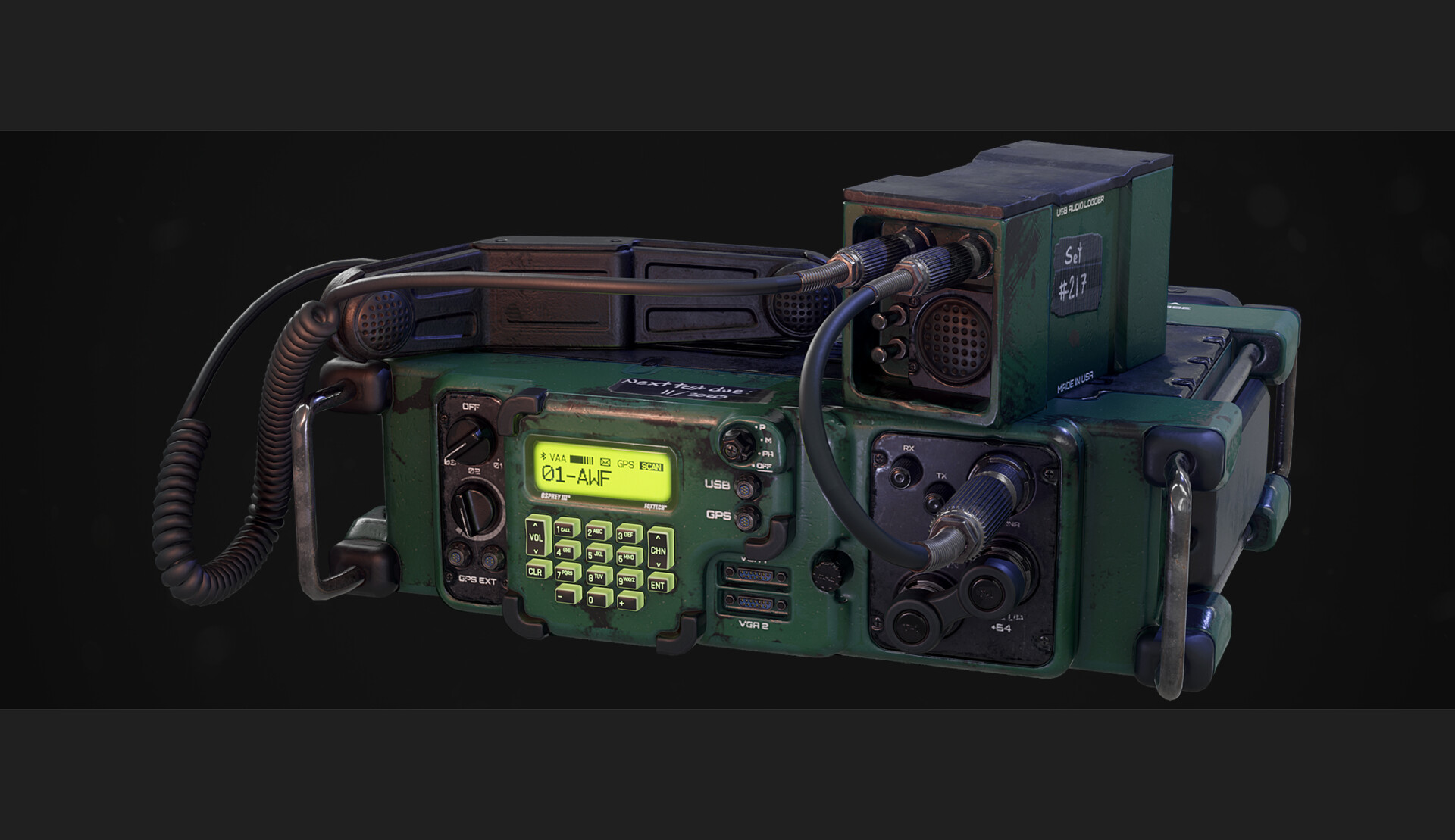 ArtStation - Military Radio - Tutorial Piece
