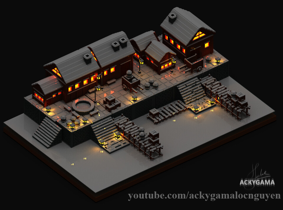 ArtStation - Winter - Model 3D Magica Voxel