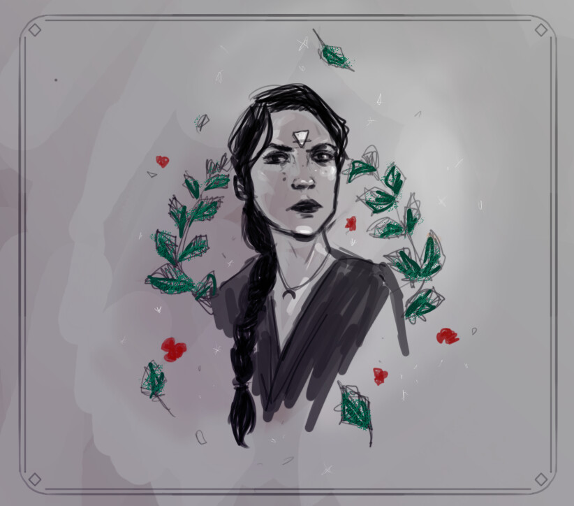 ArtStation - Inktober - Earth witch