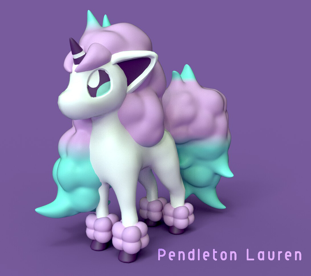 ArtStation - Galarian Ponyta