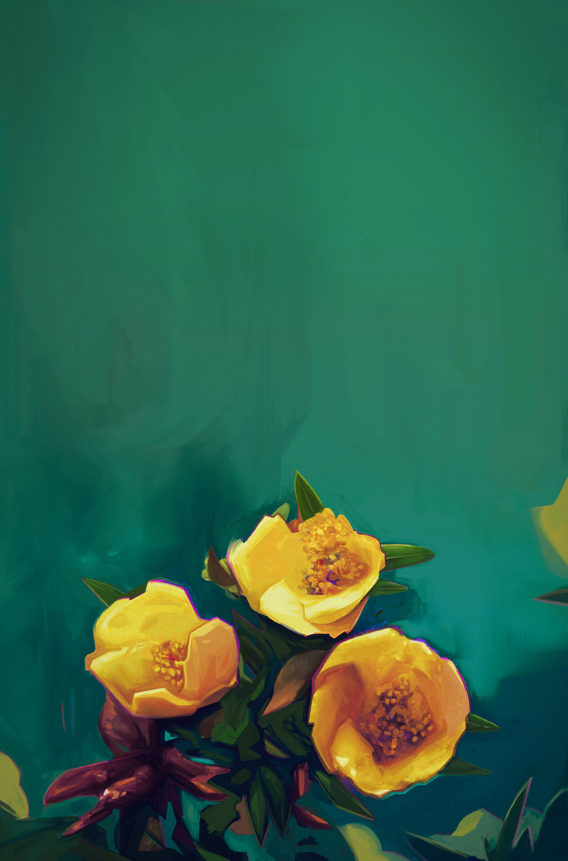 ArtStation - Flowers study