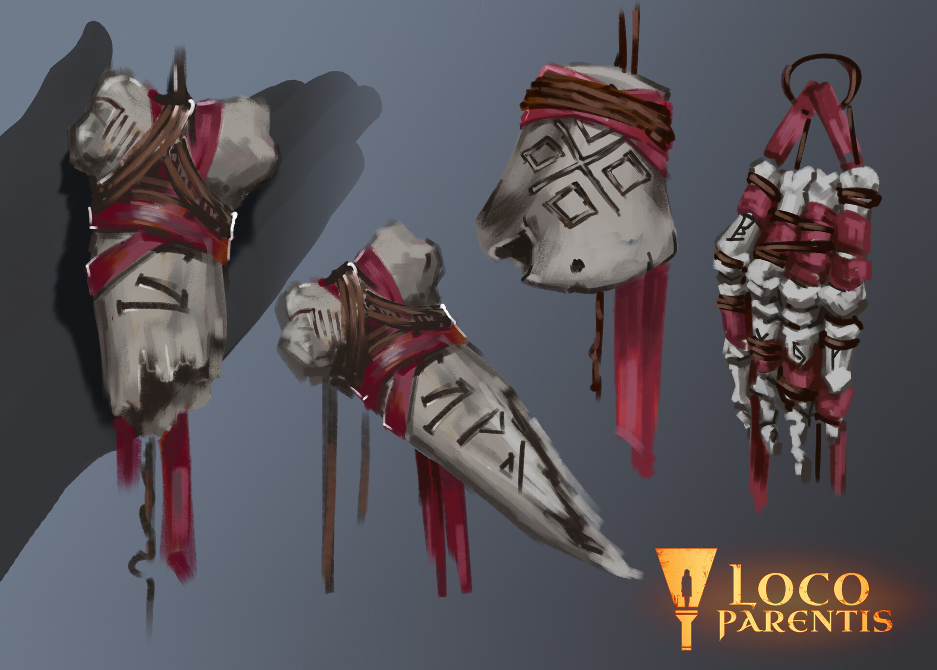 ArtStation - Bone amulet concept