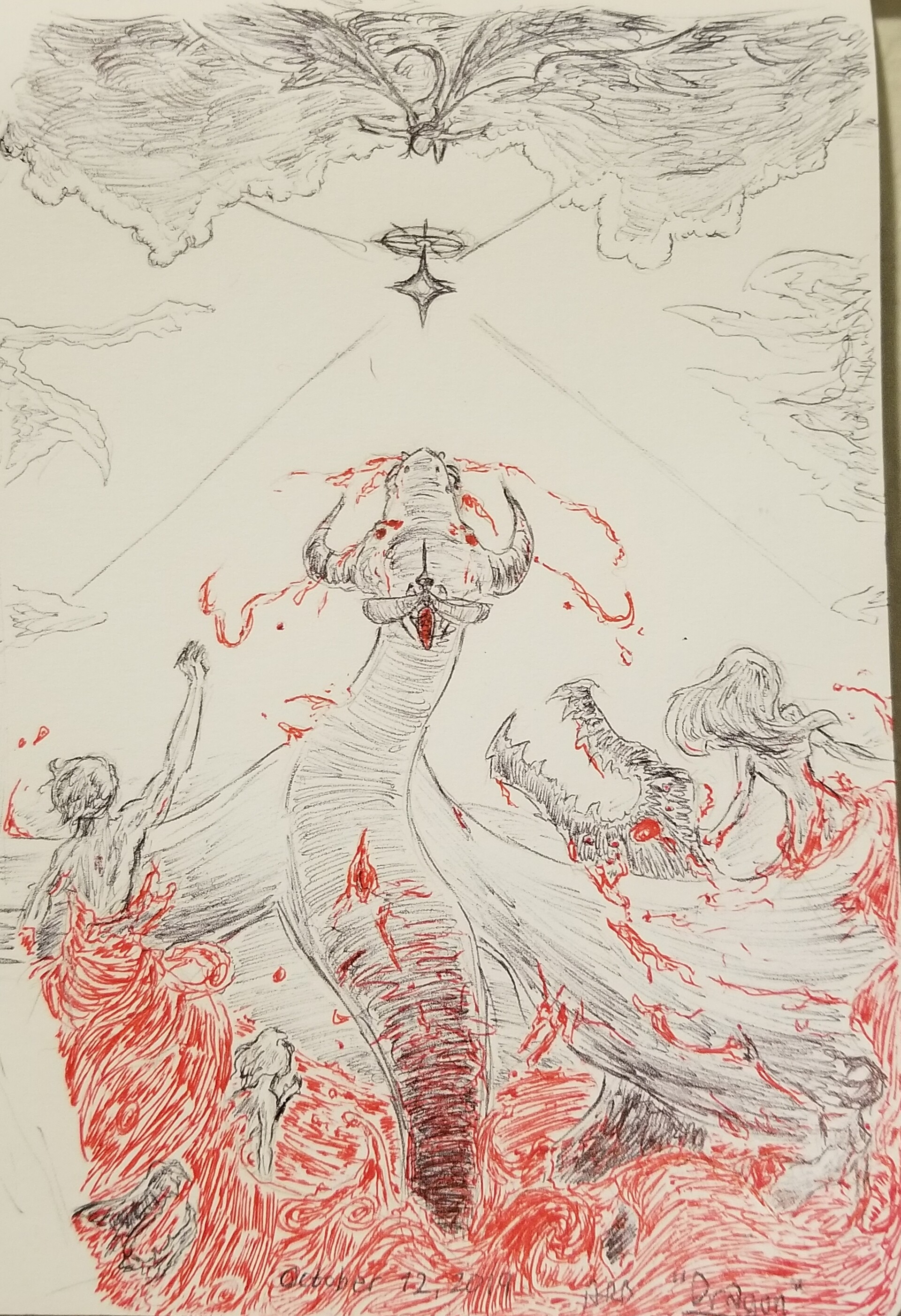 Andrew Benz - Inktober 2019, 11 and 12.