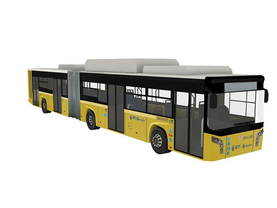 ArtStation - low poly bus