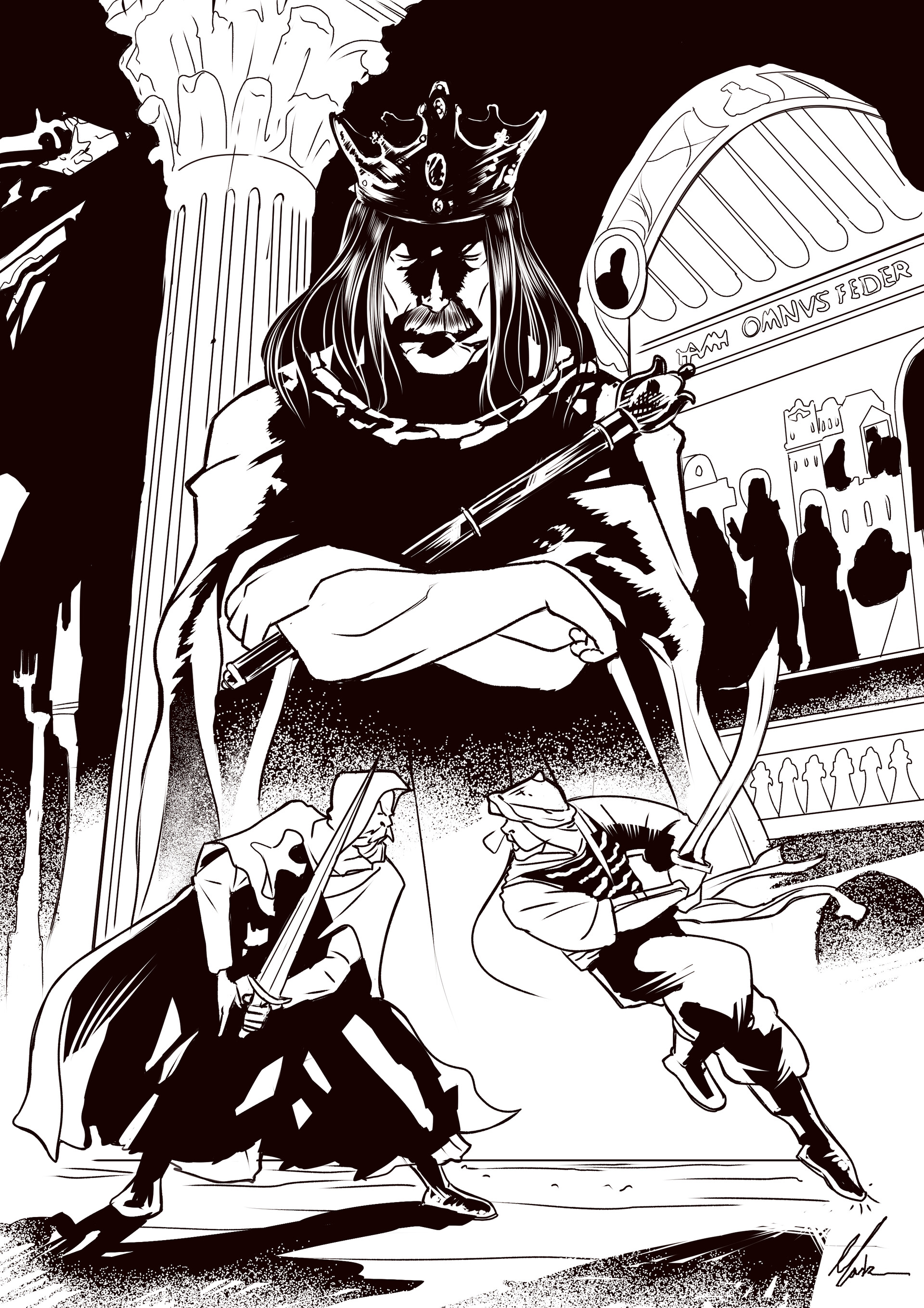 ArtStation - King Frederick and Knights