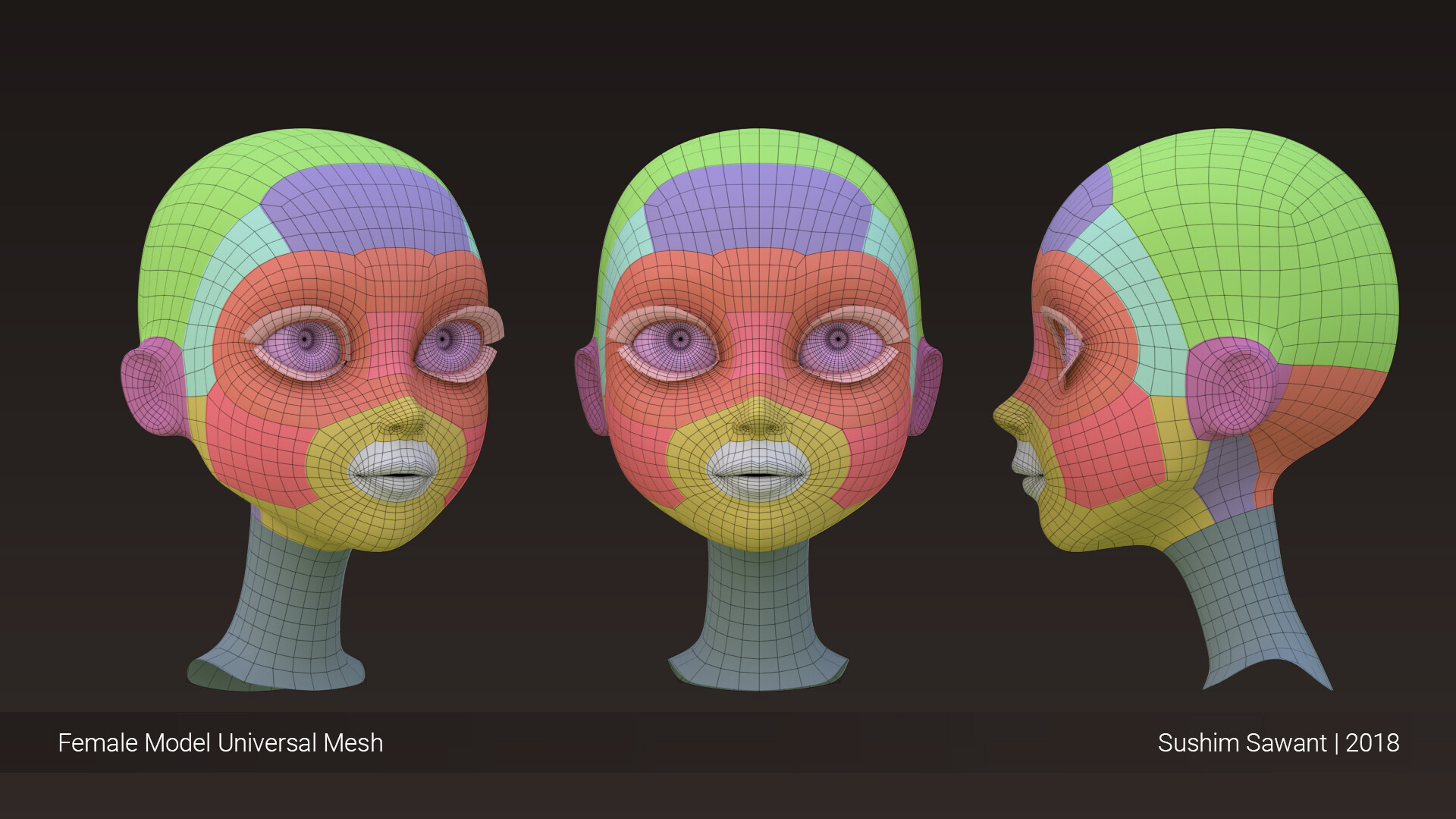 ArtStation - Female Model Mesh