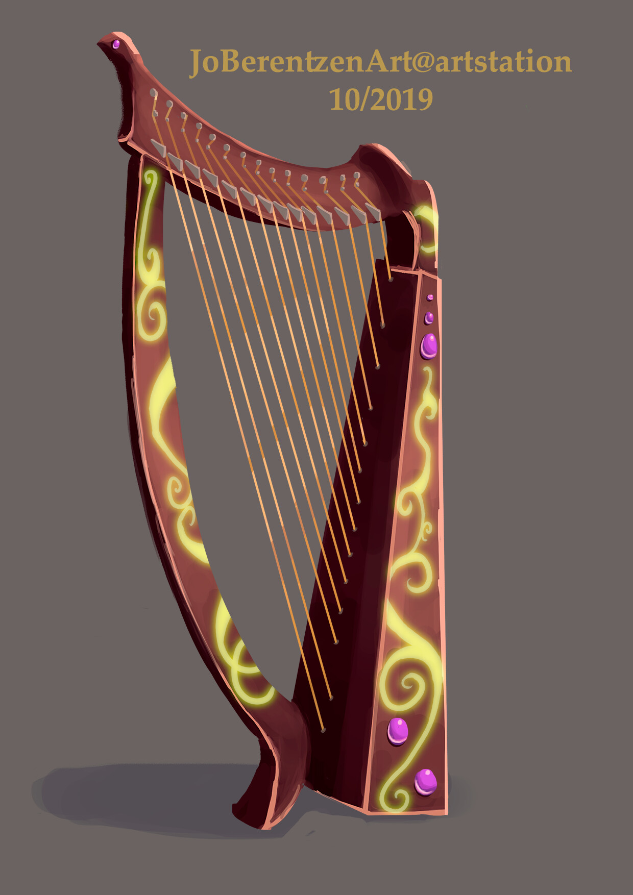 ArtStation - Unjust Necromancer's Harp