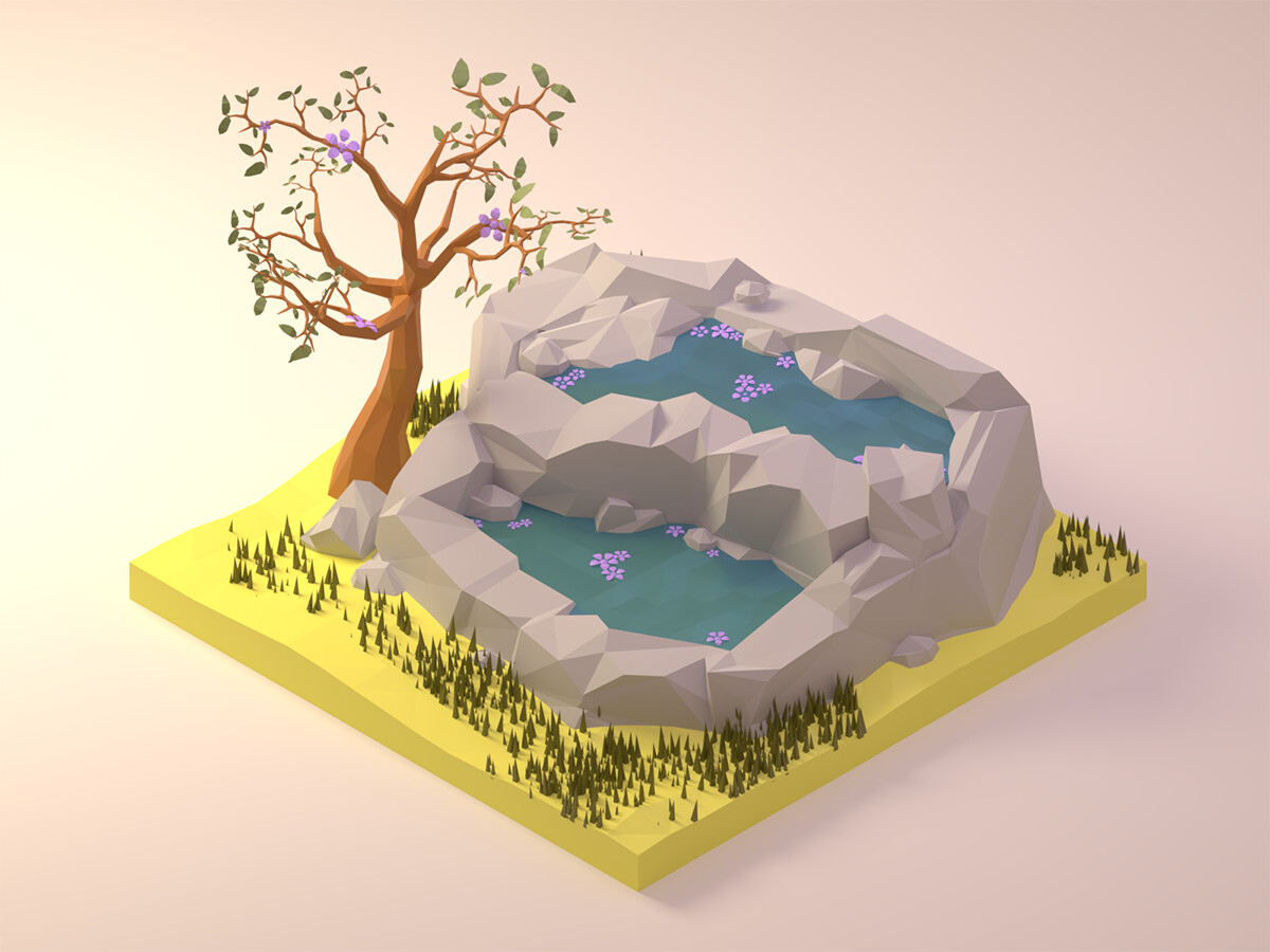 Yang Pulse - Low Poly Spring