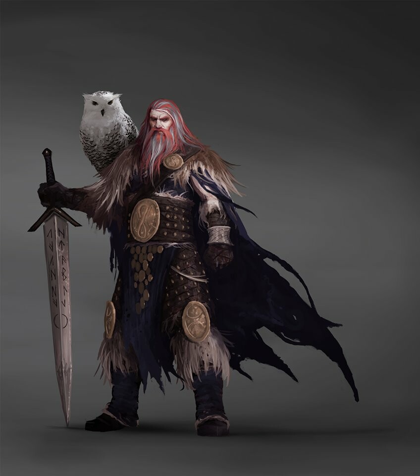 ArtStation - Nord Old Men Warrior