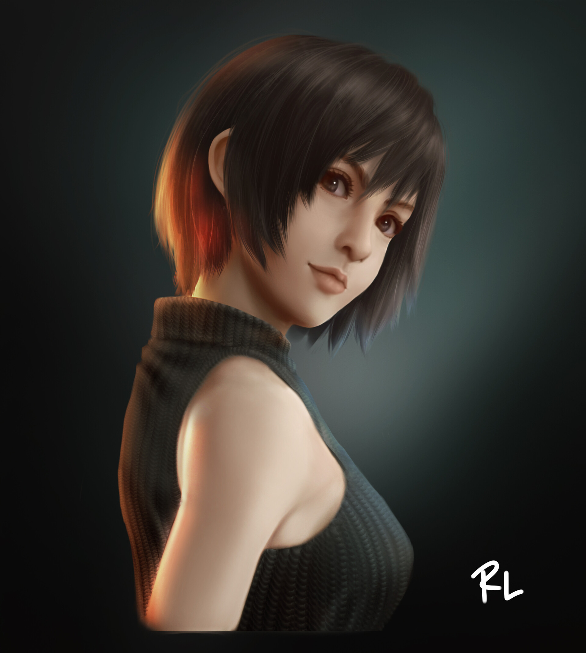 ArtStation - Painting practice again - Yuffie