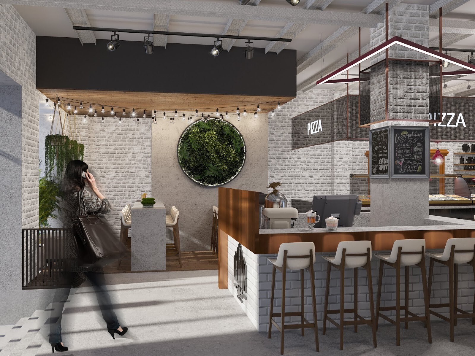 Darya Girina - Interior visualisation of food court Manor of Food in ...