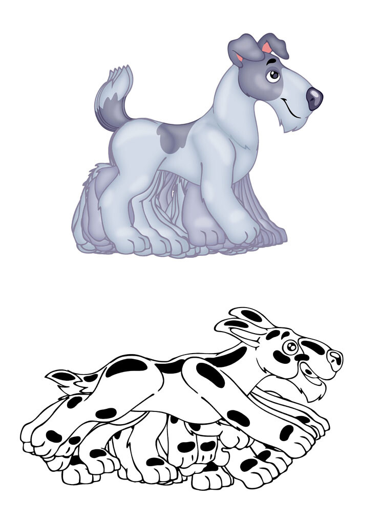 ArtStation - Dog framed animation