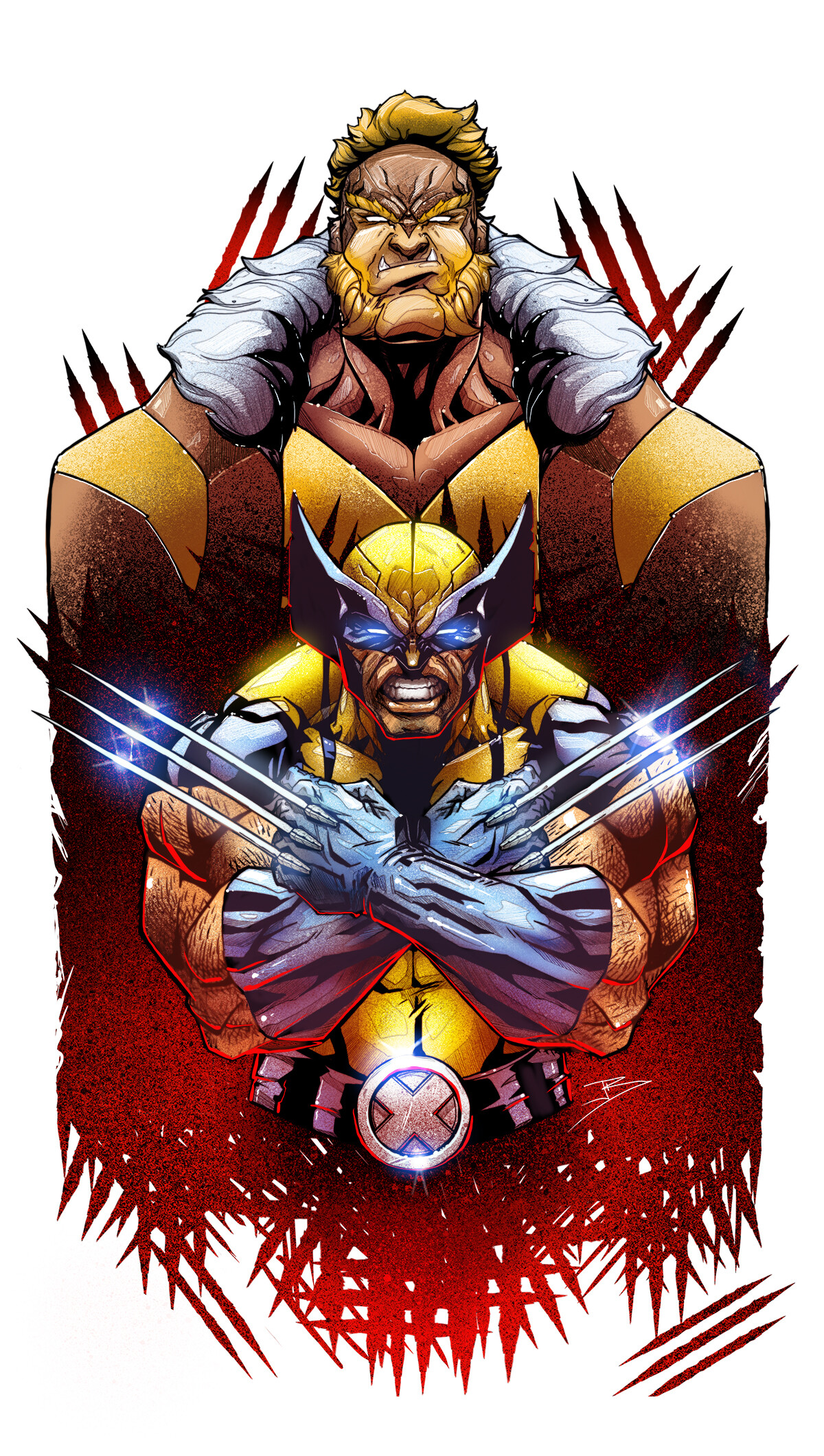 ArtStation - Wolverine and Sabretooth