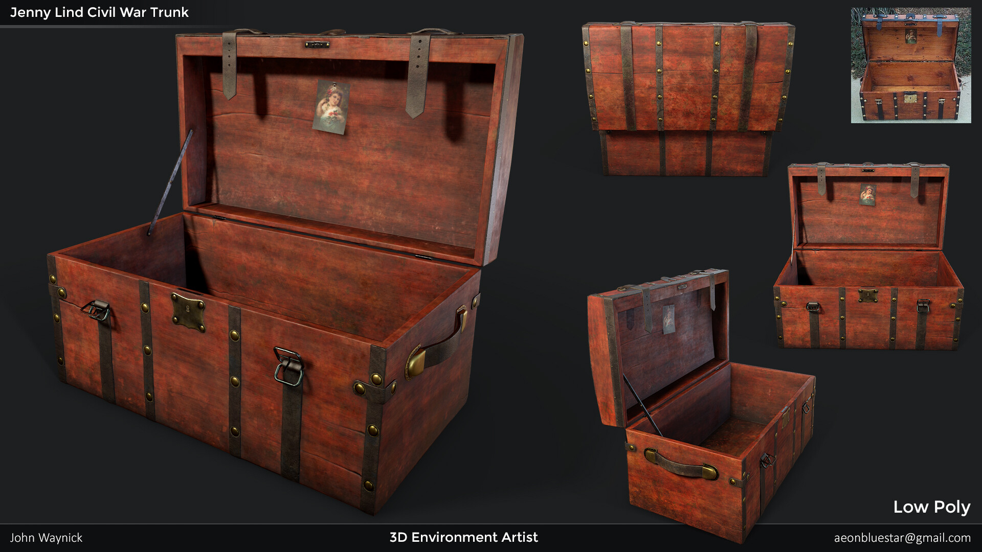John Waynick: Environment Artist - Jenny Lind Civil War Era Trunk
