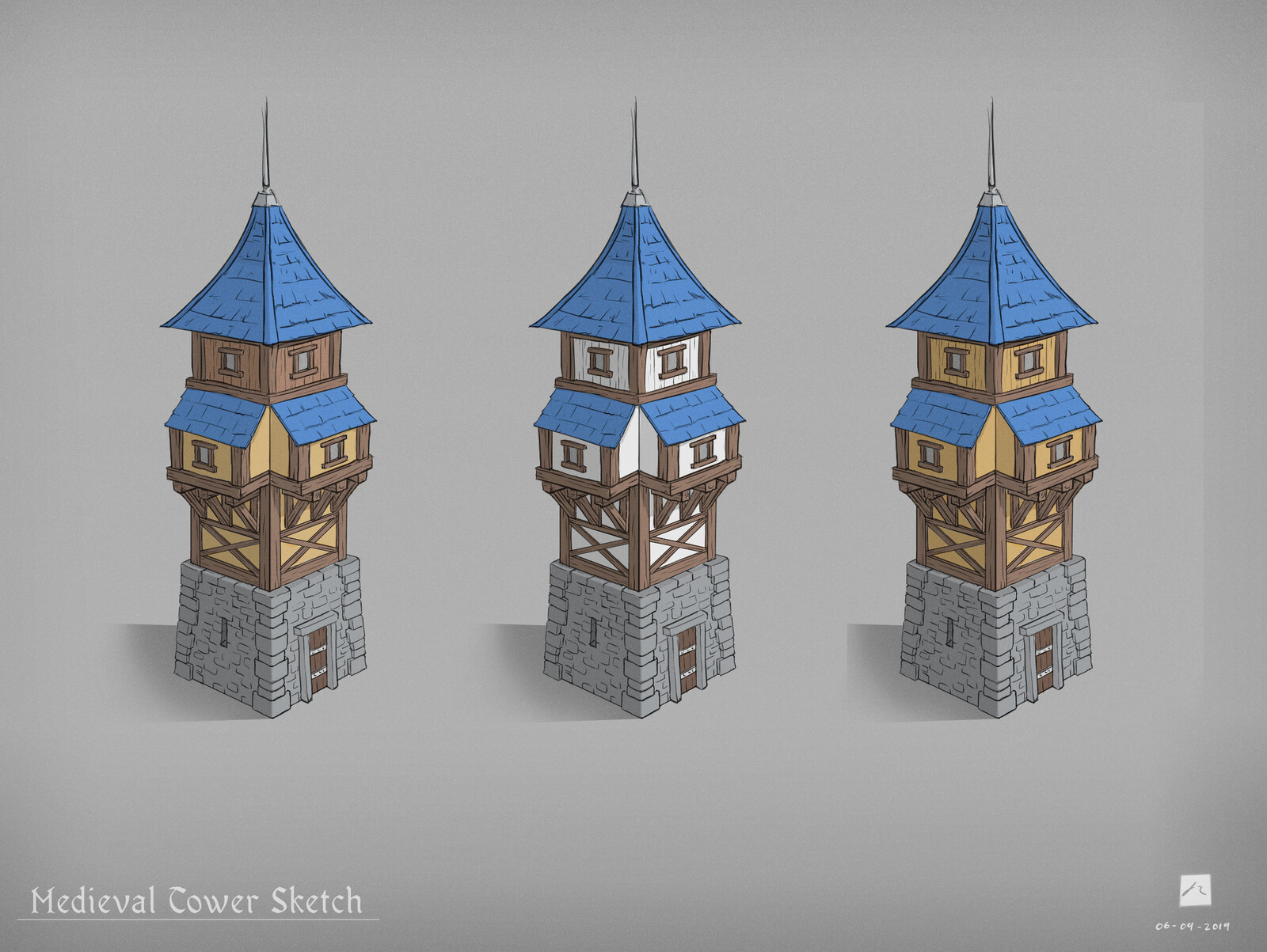 jr-artworks - Medieval Tower for RTS Game