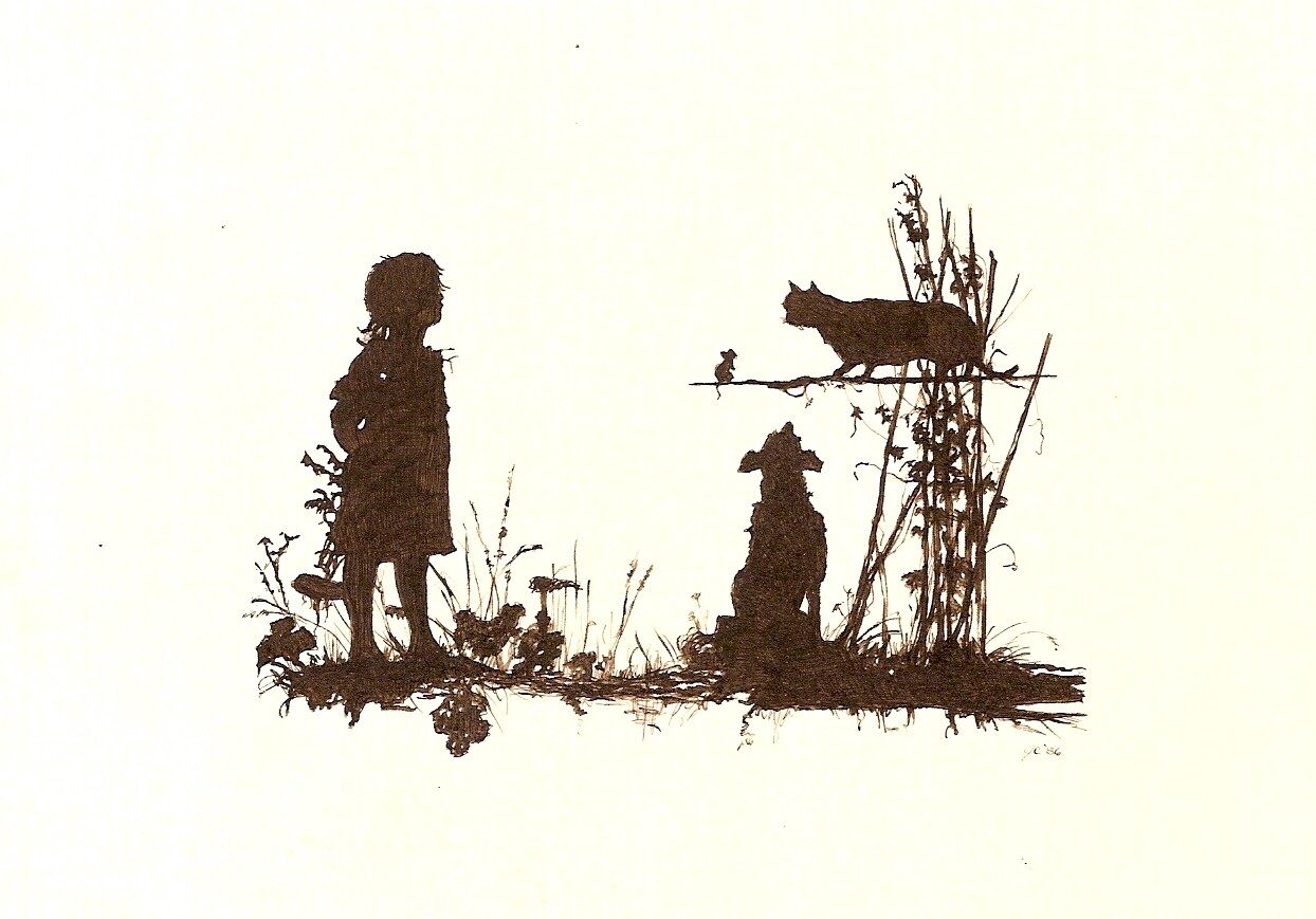 ArtStation - Pen and ink Silhouette