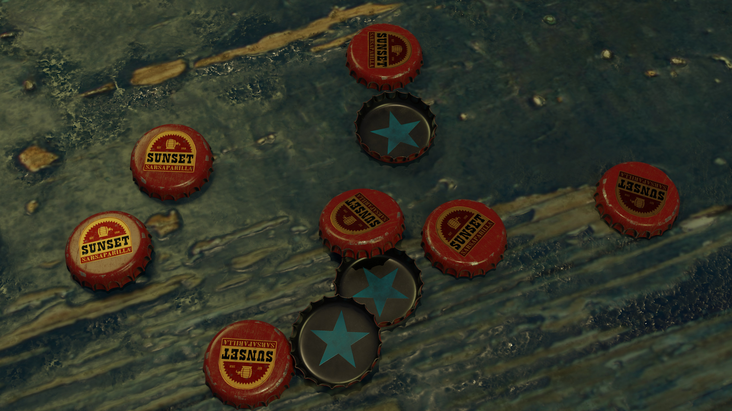 Tyler Picking - Blue Star Bottle Caps