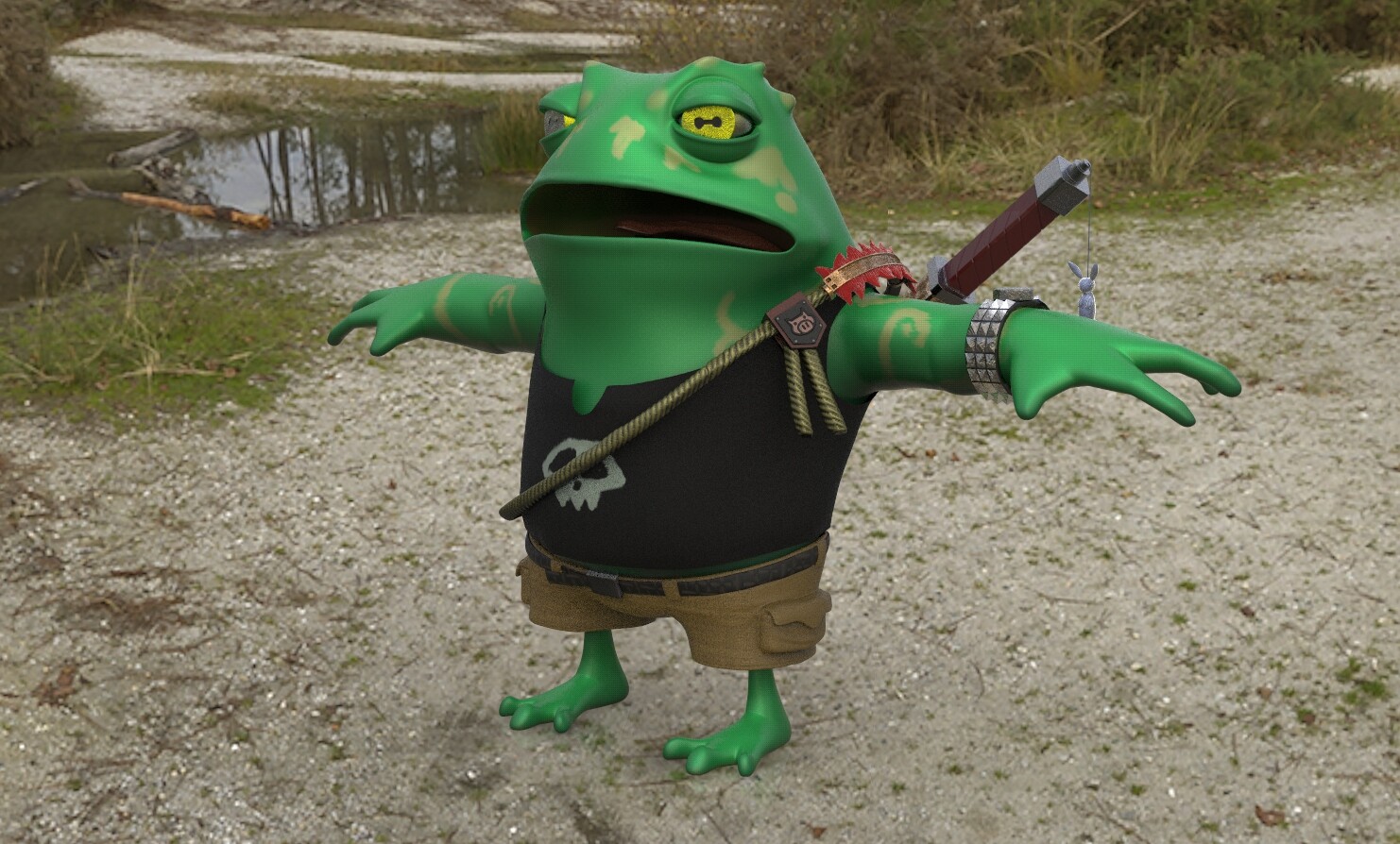 ArtStation - Character Art / Look Dev - Nick Losq's Frog
