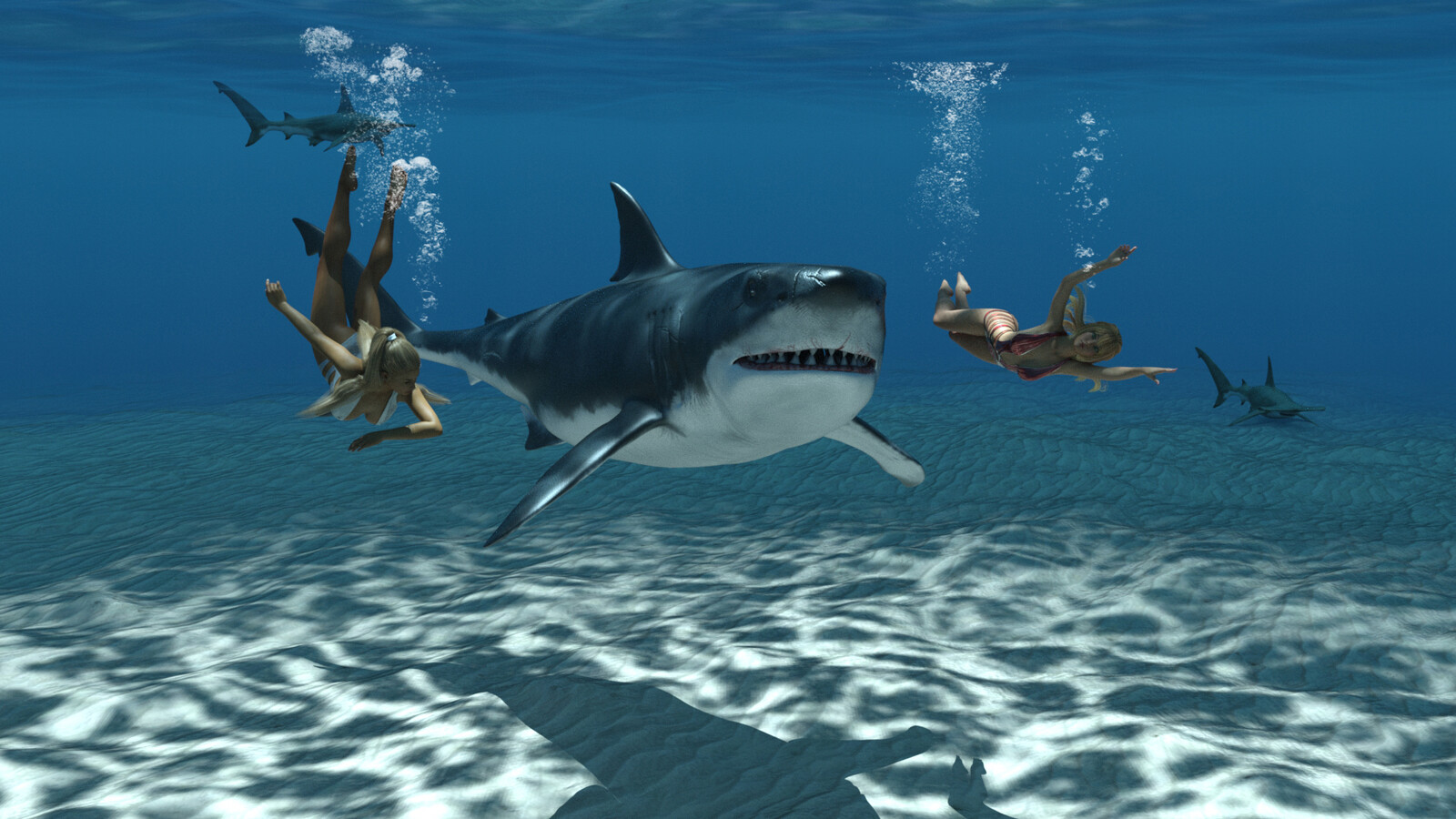 Pat 3dx - Jade & Tess - Shark