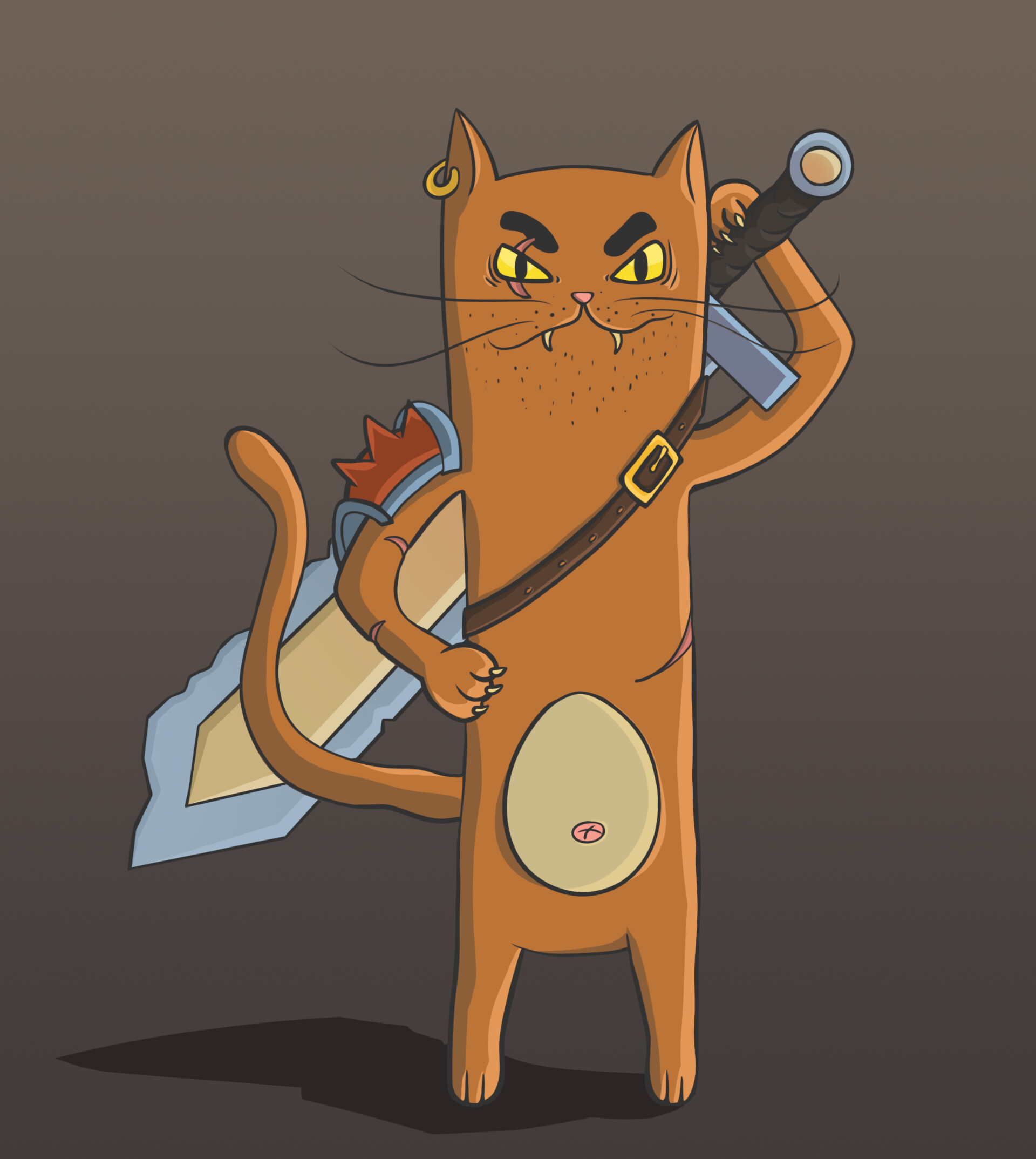 ArtStation - Cat warrior
