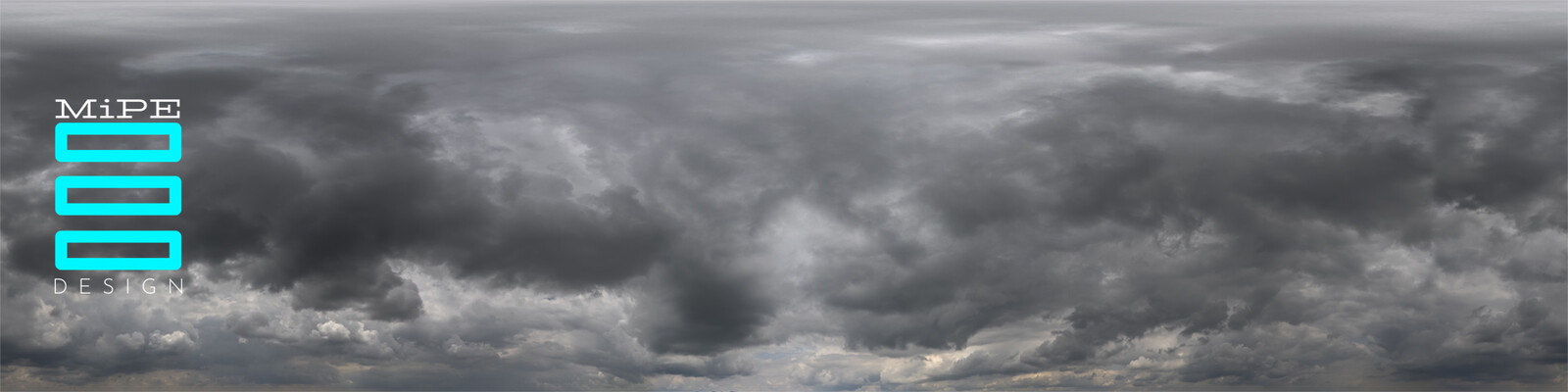 MIPE DESIGN - SKYDOME HDR 360° PANORAMA - overcast sky