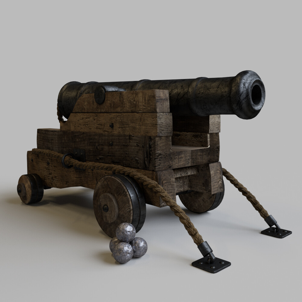 ArtStation - Ship Cannon