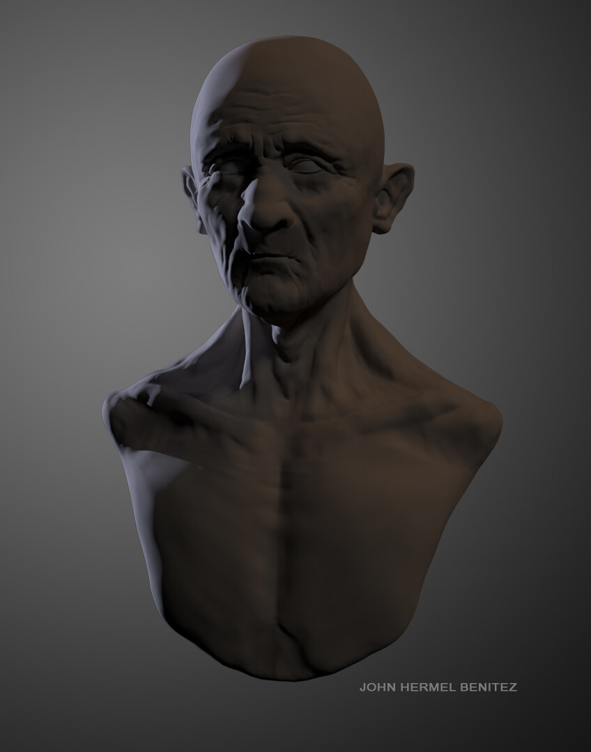 ArtStation - Old man face study