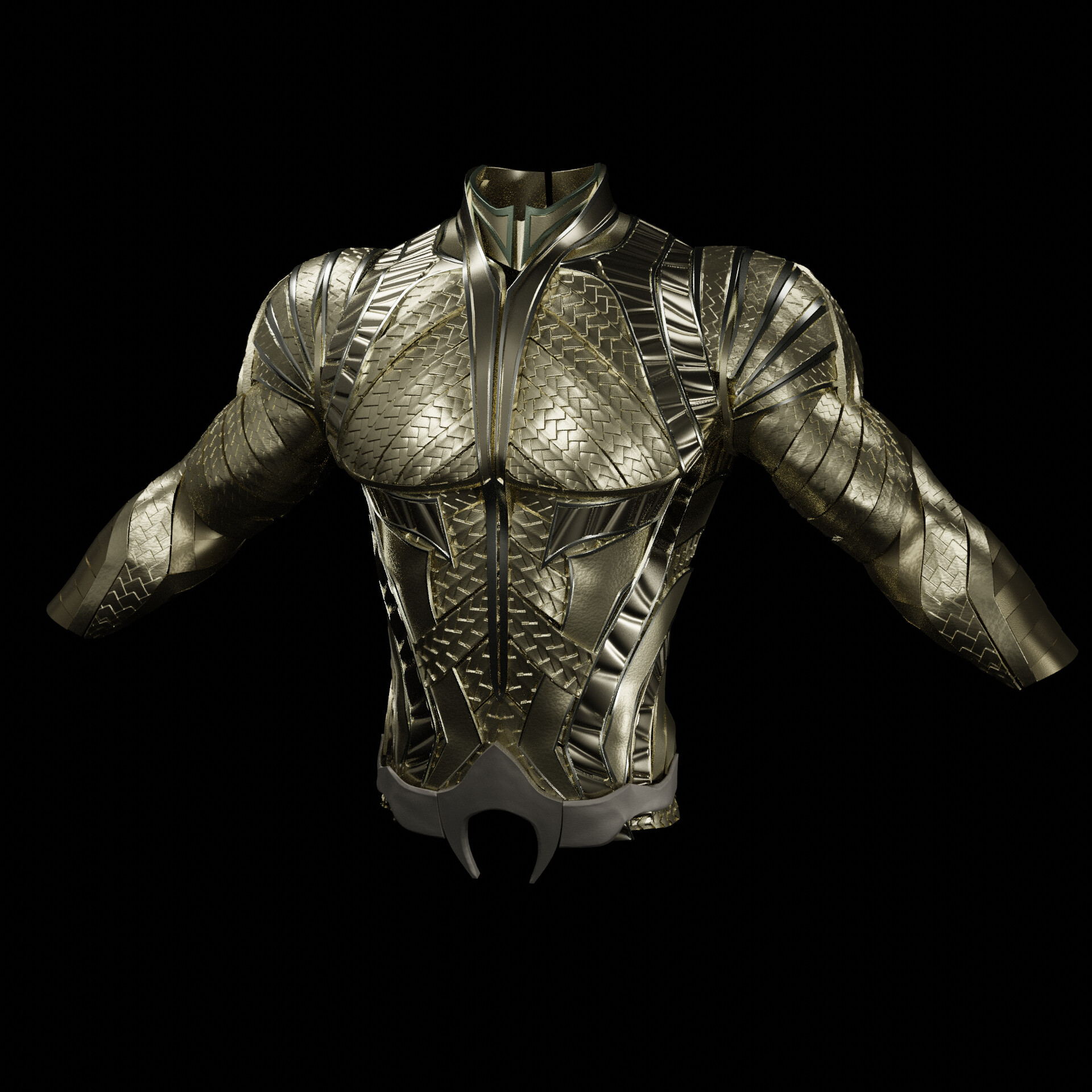 ArtStation - Aquaman Armor Gold