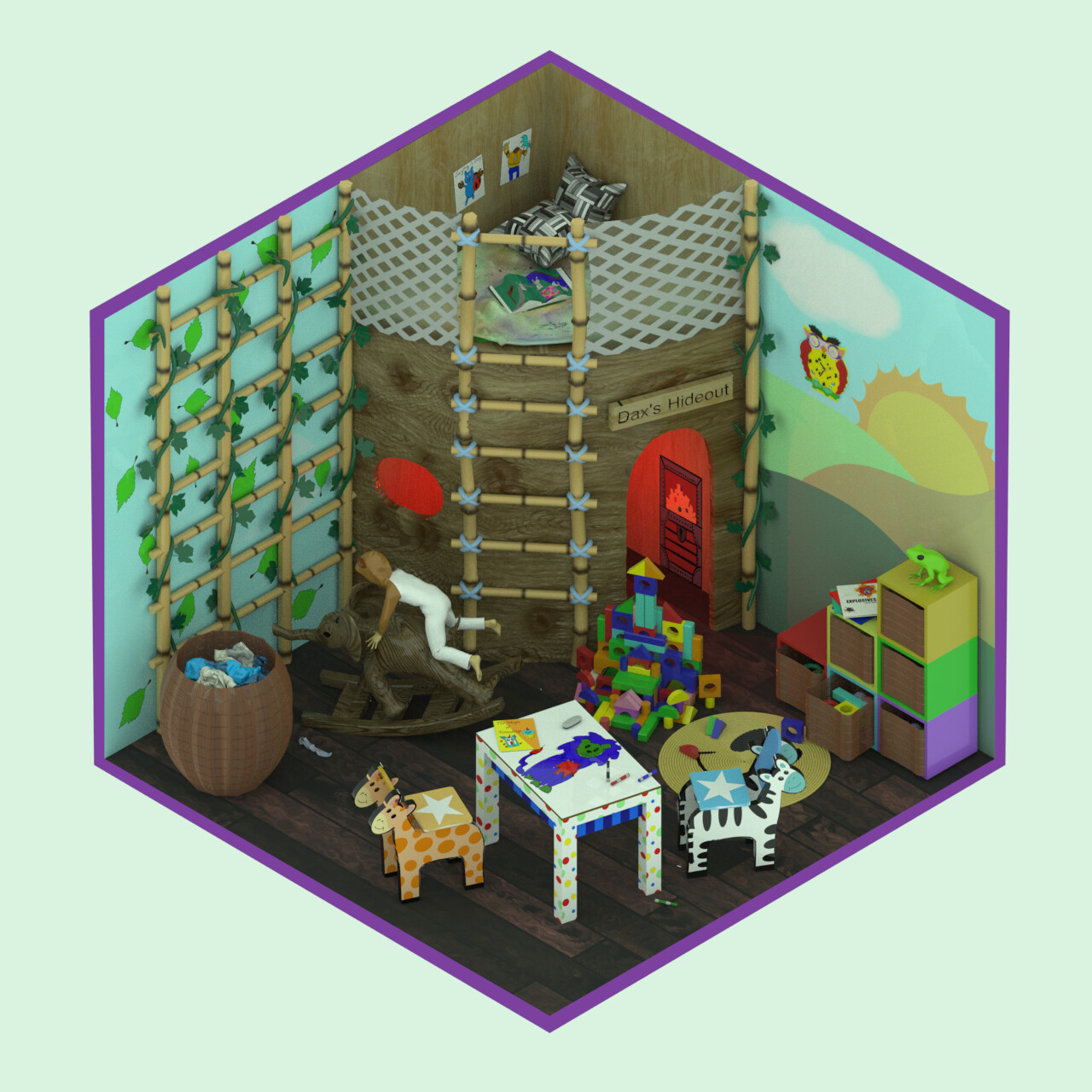 ArtStation - Isometric Child's Room