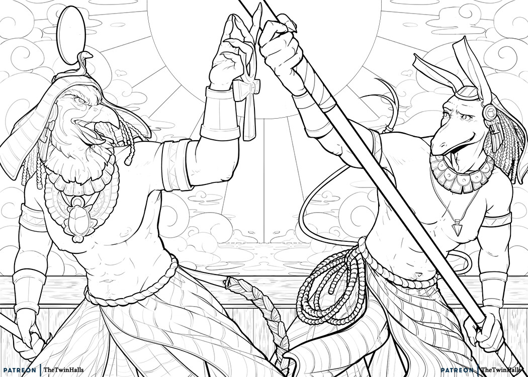 egyptian gods and goddesses coloring pages