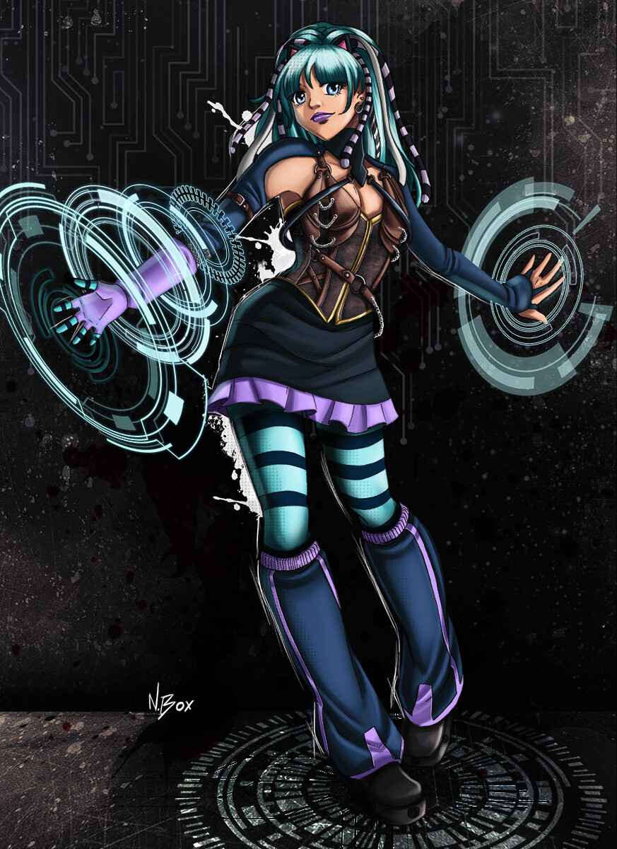 ArtStation - Cyber Girl