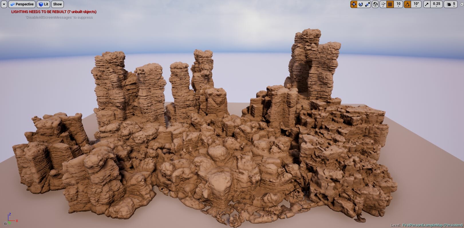 Logan Duffy - Large Unique Procedural Rocks In Houdini