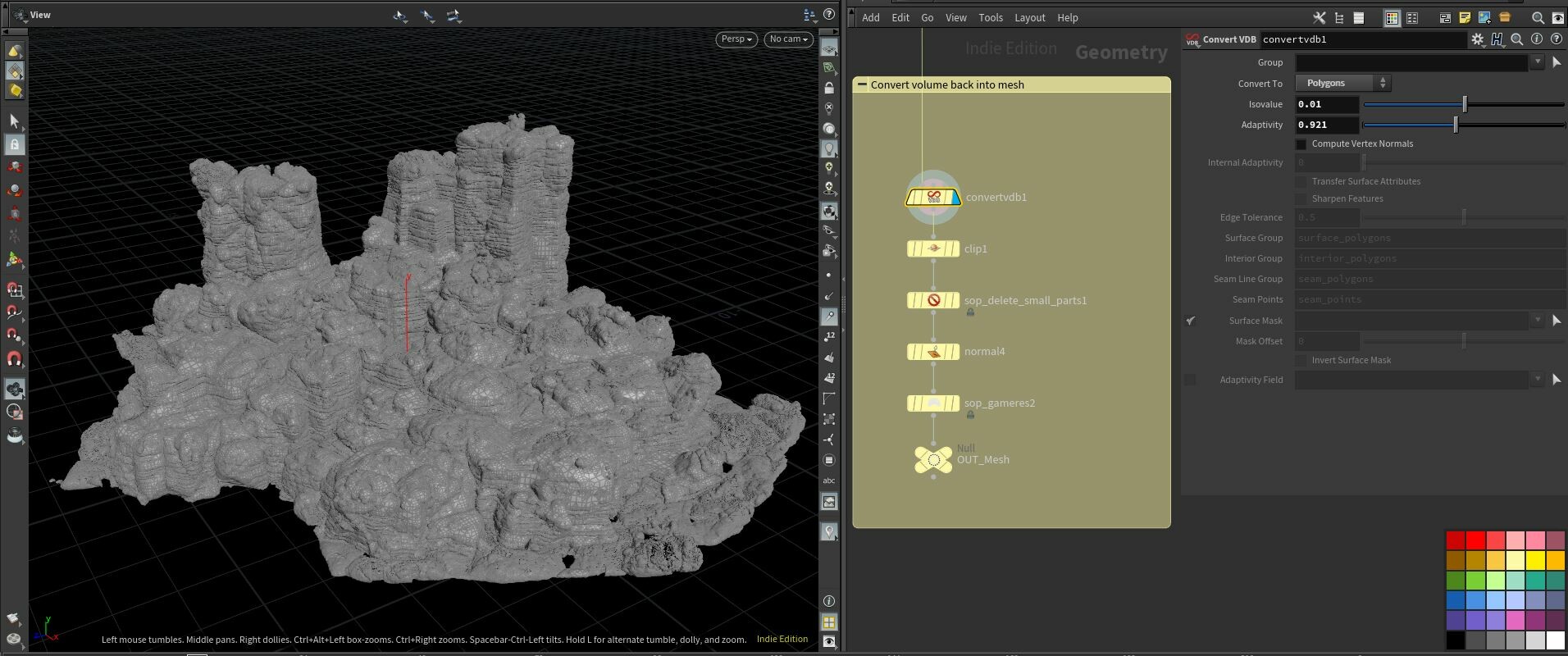 Logan Duffy - Large Unique Procedural Rocks In Houdini