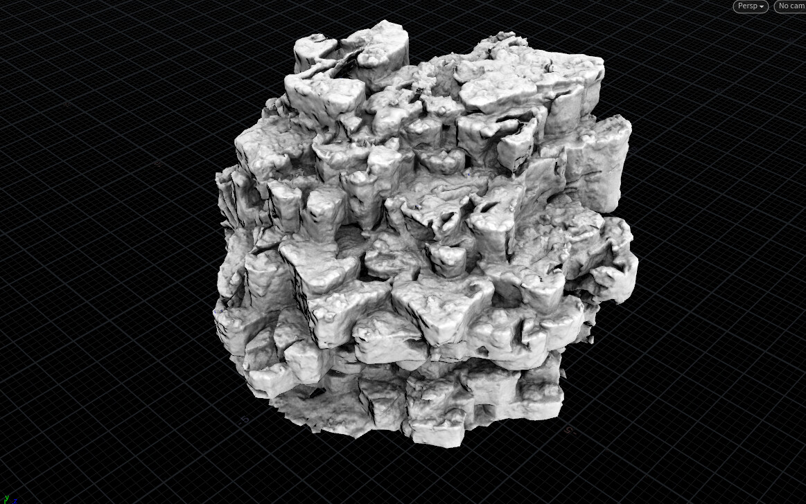 Logan Duffy - Large Unique Procedural Rocks In Houdini