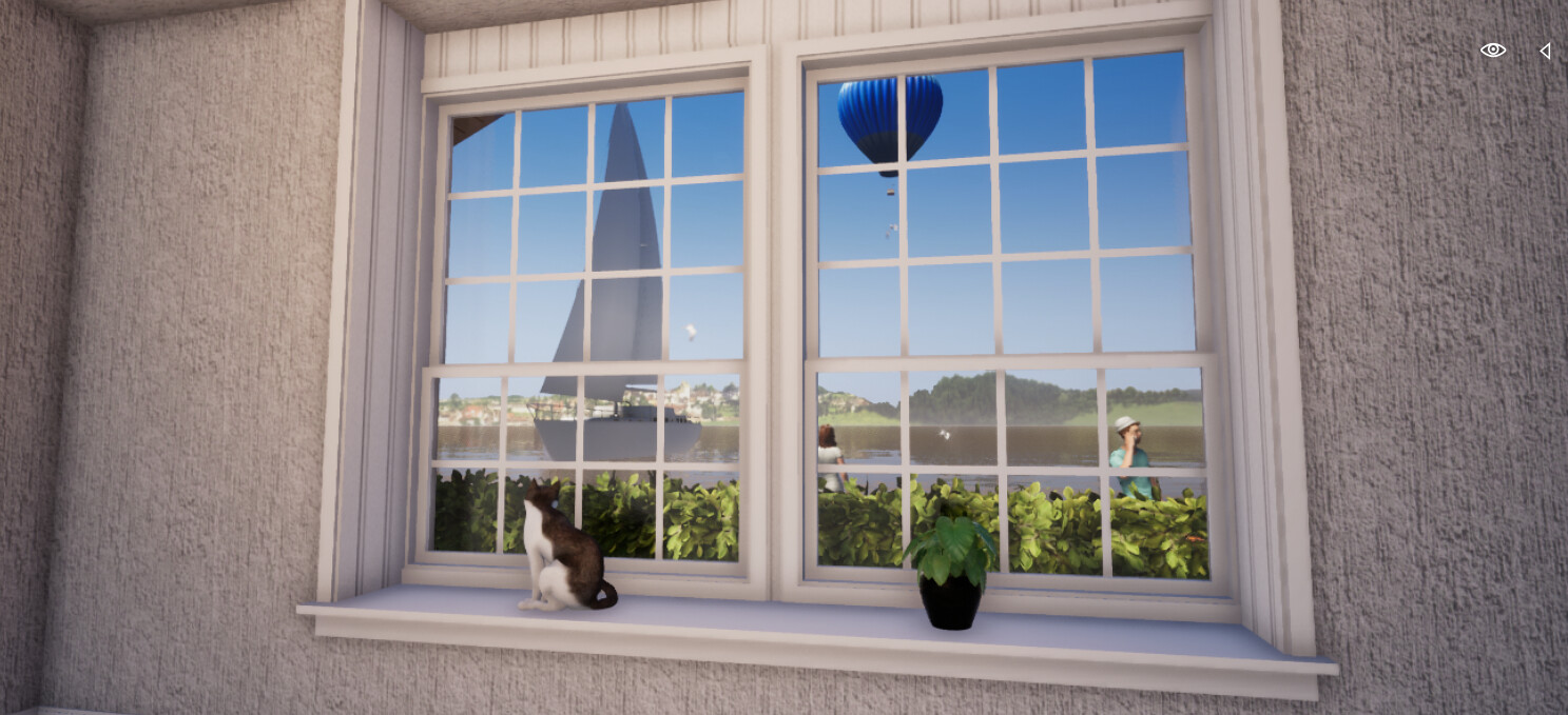 ArtStation - Cat in the window.