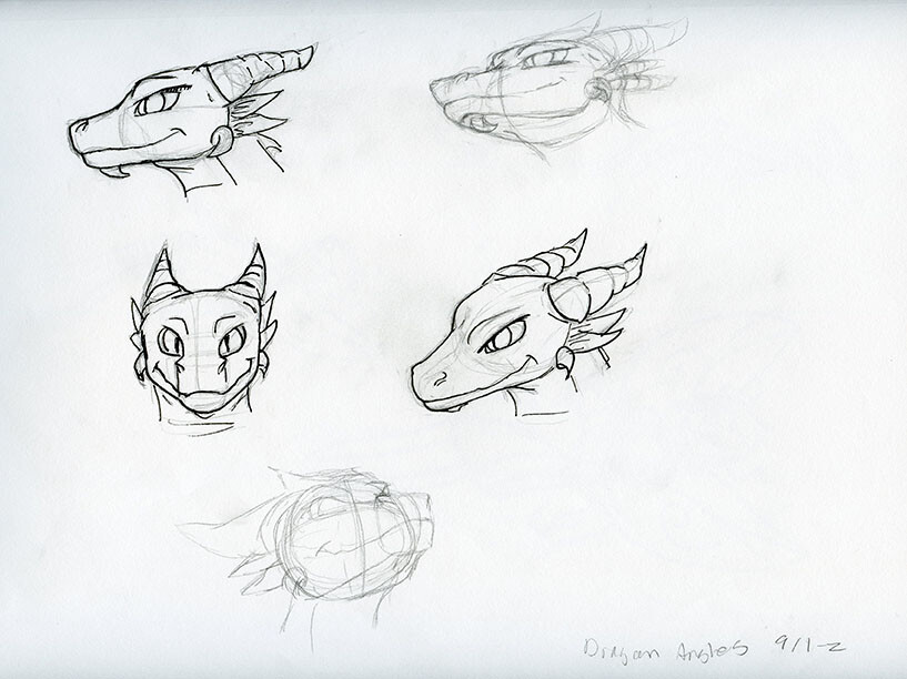 ArtStation - Series of Dragon Heads