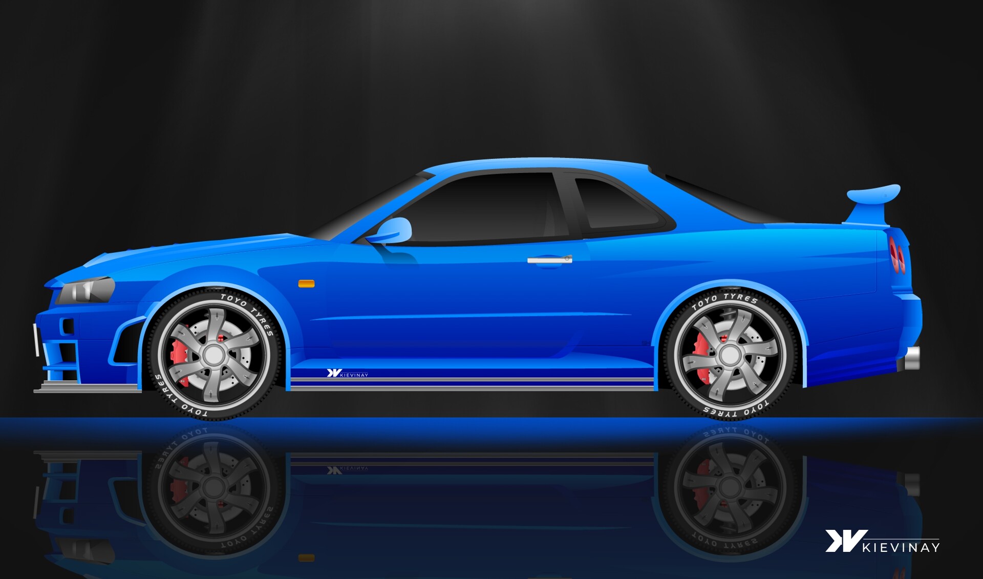 ArtStation - Nissan Skyline R34