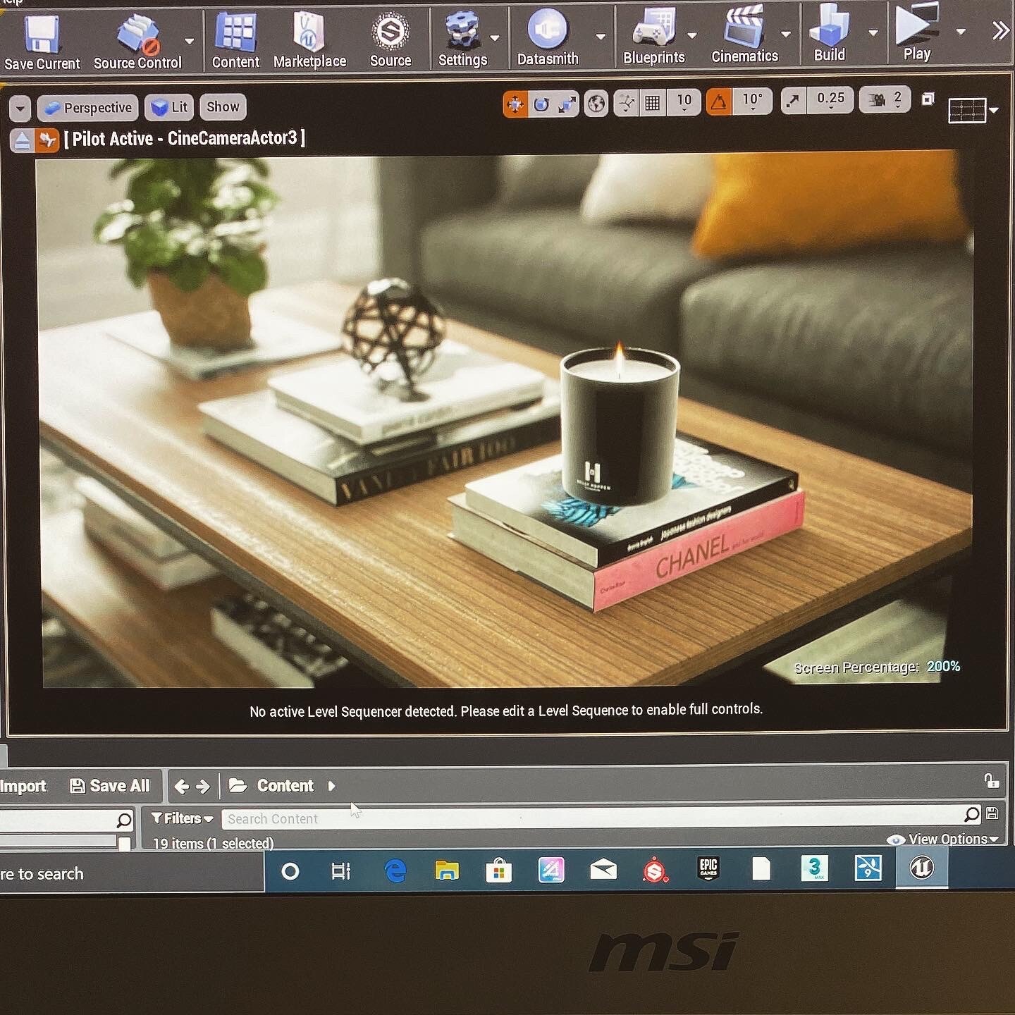 Pasquale Scionti - My personal project render with Unreal Engine 4.23 and raytrace technology.