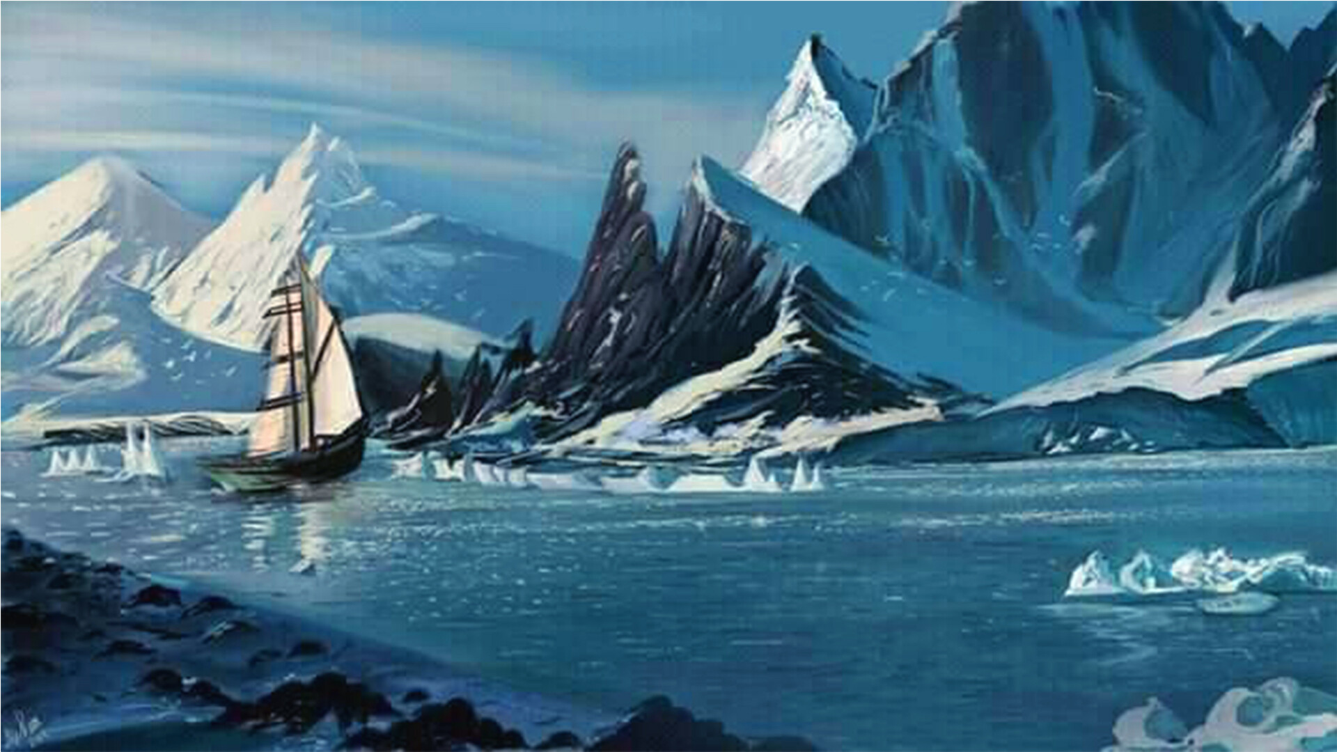 ArtStation - BLUE BEAUTY BACKGROUND