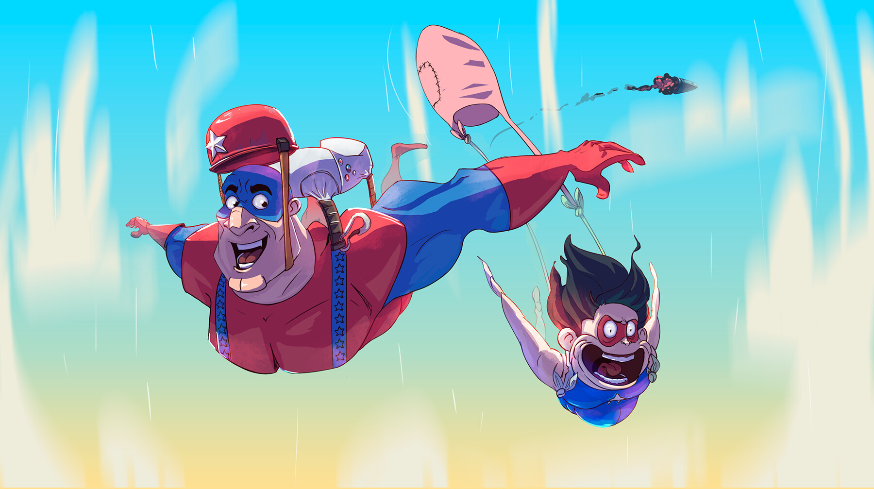 ArtStation - Tenente Patriota e Tobby - Fan Art