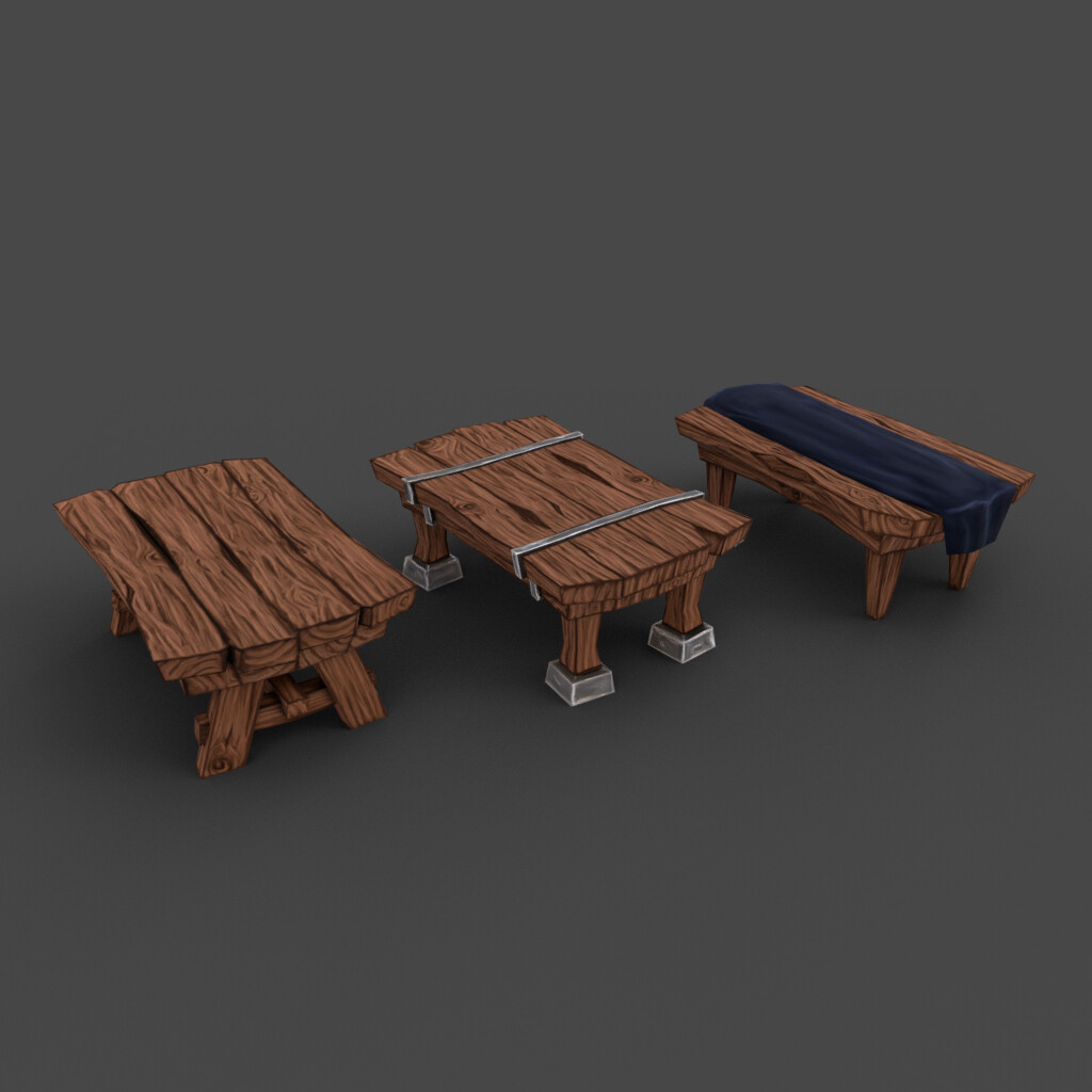 ArtStation - Tables (low poly)