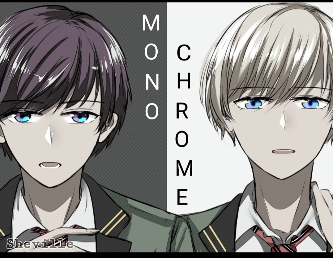 ArtStation - Monochrome Duo: Shirayuki Rei & Kokuyo Mamoru